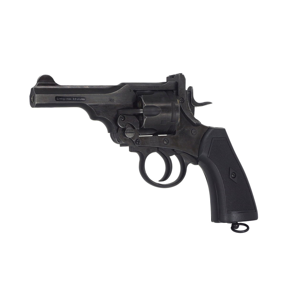 WinGun Webley MK VI .455 4 Inch Co2 Airsoft Revolver Police Model Aged ...