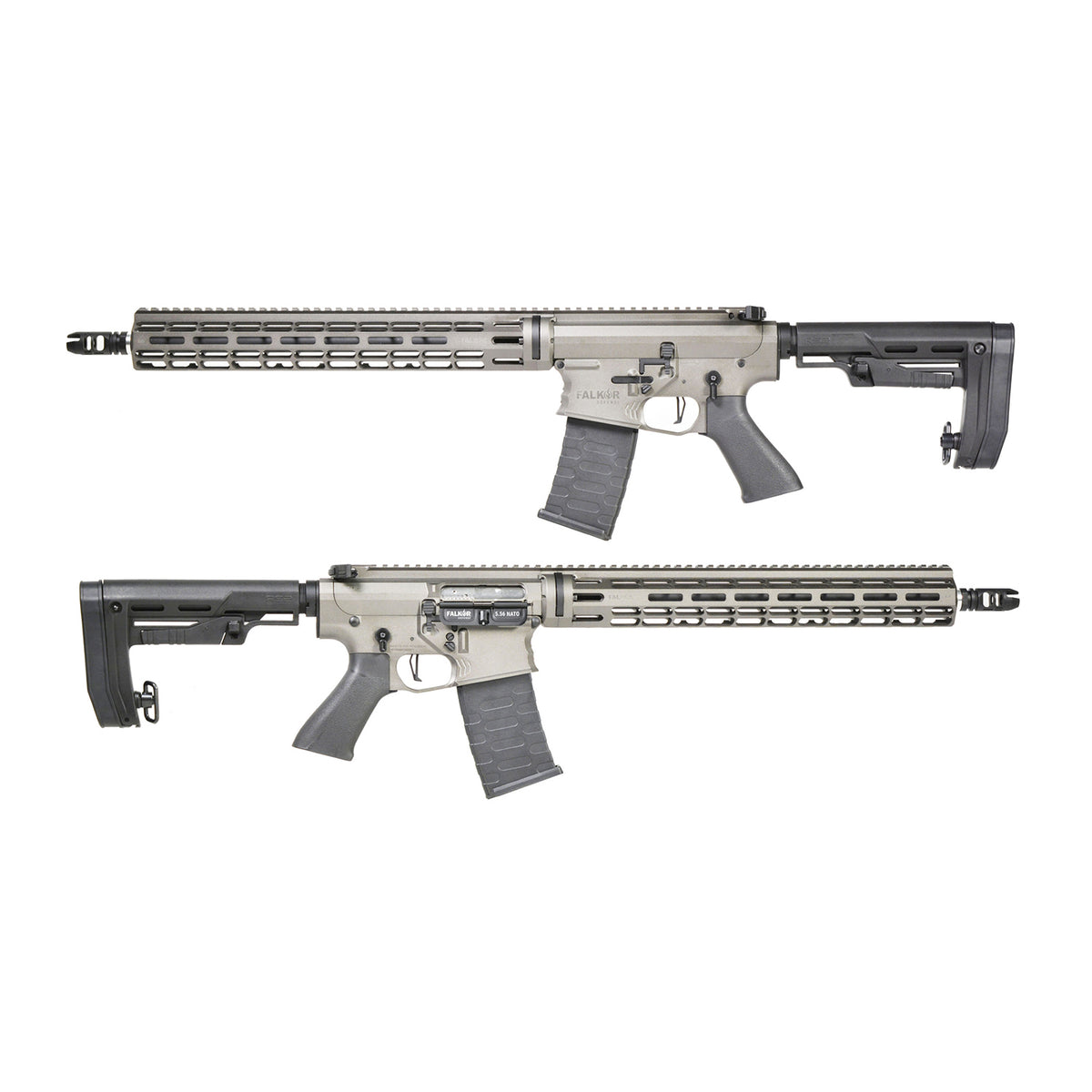 APS Falkor Defense Recce 223 Ambi Sport AEG Grey with Edge II Gear Box ...
