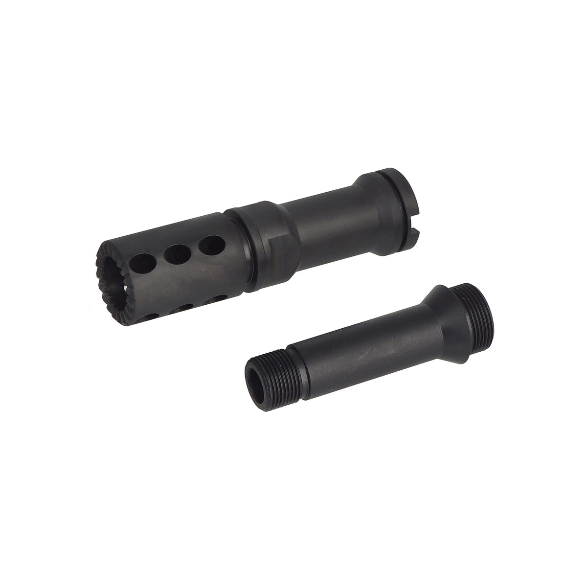 BBT Steel Flash Hider with Extend Outer Barrel for VFC M249 GBB Airsof ...